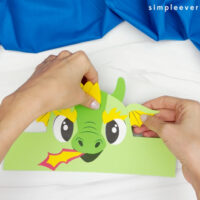 Dragon Headband Craft For Kids W/Free Printable PDF Template