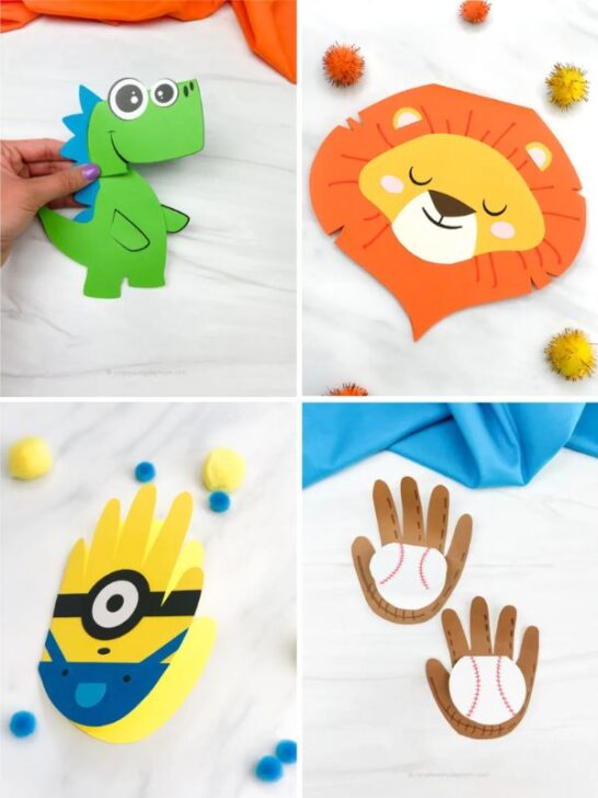 61 Simple + Fun Card Crafts for Kids (With Free Templates)