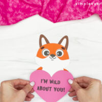 Valentine Fox Craft For Kids [Free Template]