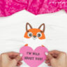 Valentine Fox Craft For Kids [Free Template]