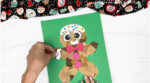 Torn Paper Gingerbread Craft For Kids [Free Template]