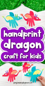 Dragon Handprint Craft For Kids [Free Template]