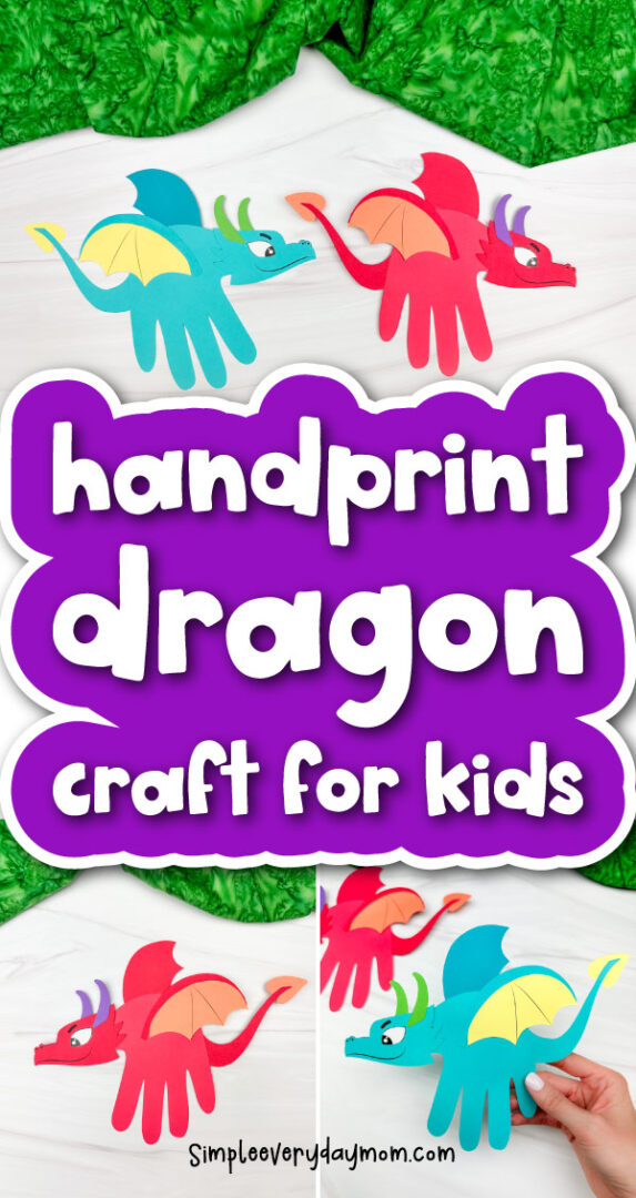 Dragon Handprint Craft For Kids [Free Template]