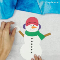 Easy Snowmen At Night Book Craft [Free Template]