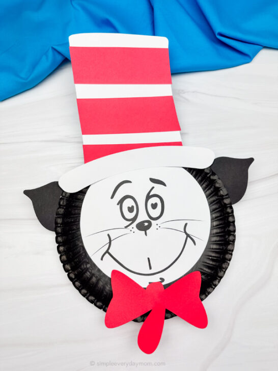 Cat In The Hat Paper Plate Craft [Free Template]