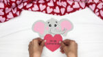 Adorable Elephant Valentine Craft [Free Printable Template]