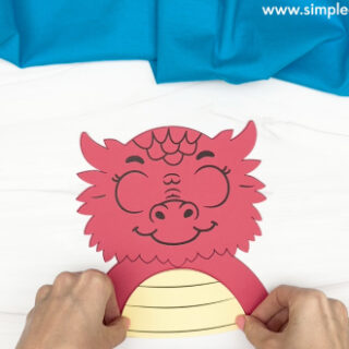 Easy Chinese Dragon Craft For Kids [Free Template]
