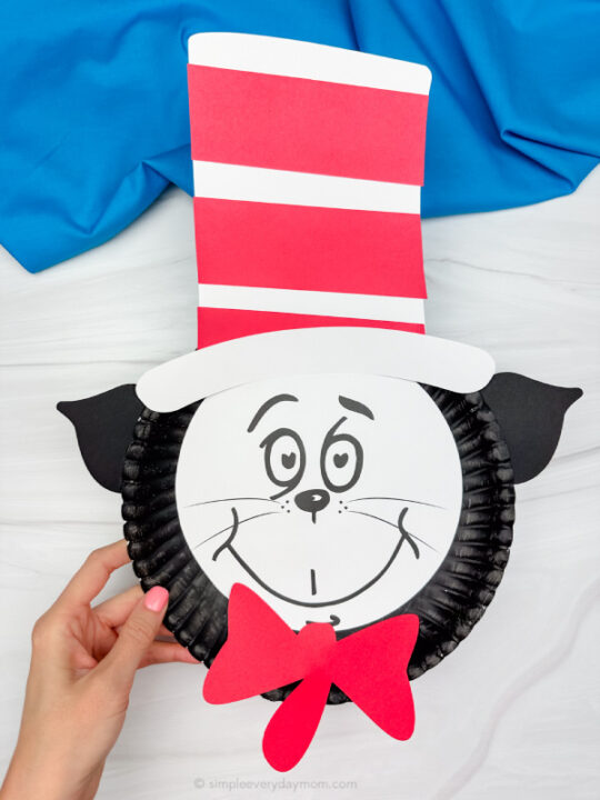 Cat In The Hat Paper Plate Craft [Free Template]