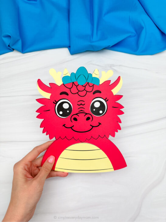 Easy Chinese Dragon Craft For Kids [Free Template]