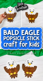 Popsicle Stick Eagle Craft [Free Template]