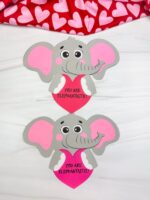 Adorable Elephant Valentine Craft [Free Printable Template]