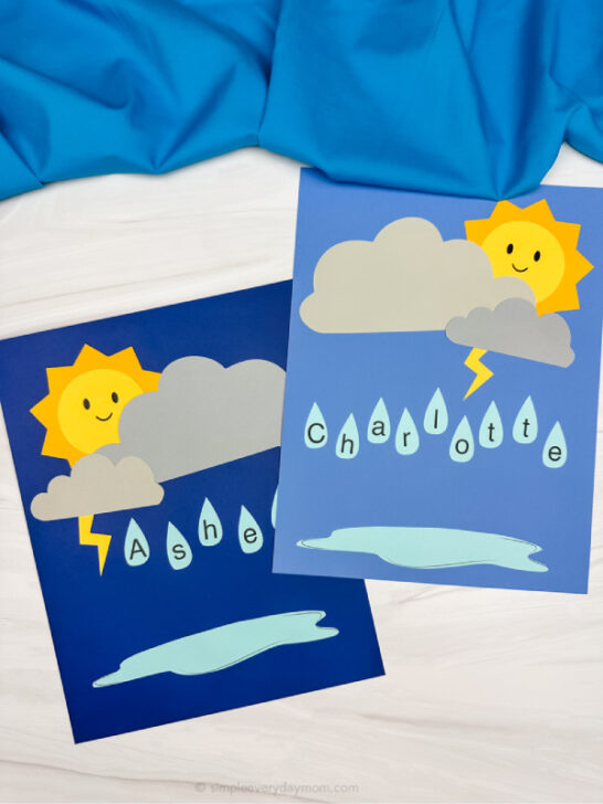 Spring Name Craft For Kids [With Editable PDF Template]