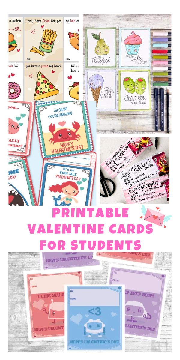 39 Printable Valentine Cards For Students