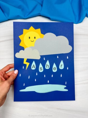 Spring Name Craft For Kids [With Editable PDF Template]