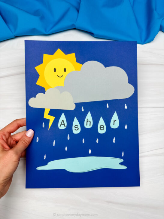 Spring Name Craft For Kids [With Editable PDF Template]