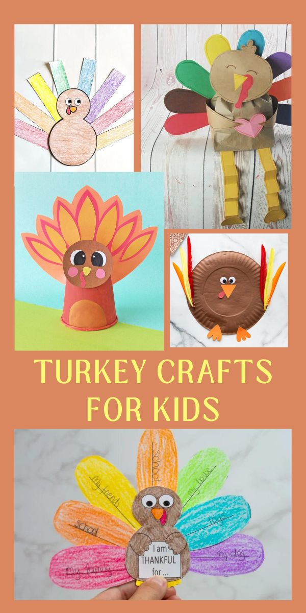 39 Easy & Cute Turkey Crafts For Kids