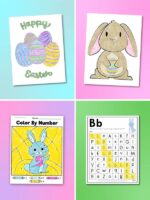 Cute Bunny Paper Cup Craft For Kids W/Free Printable Template