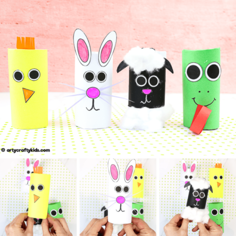 30 Colorful Spring Toilet Paper Roll Crafts for Kids