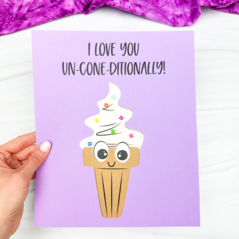 Mother's Day Ice Cream Craft For Kids [Free Printable Template]