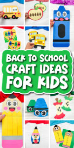 21 Back to School Crafts Kids Will Love!