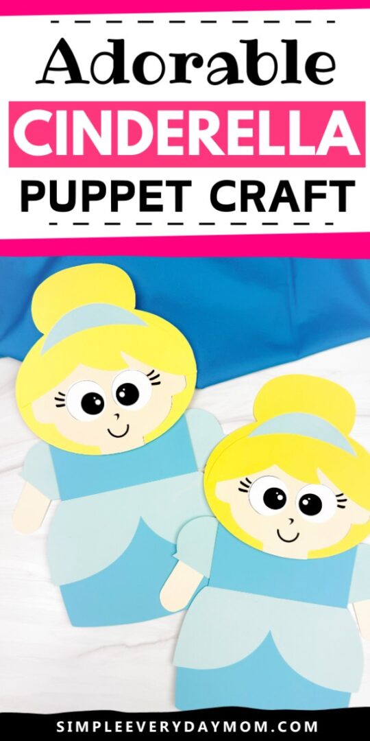 Cinderella Puppet Craft For Kids (Free Printable Template)