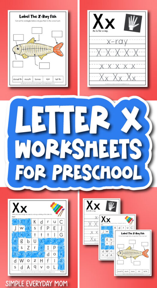 Free Printable Letter X Worksheets for Preschool