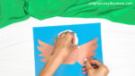 Torn Paper Eagle Craft For Kids (Free Printable Template)