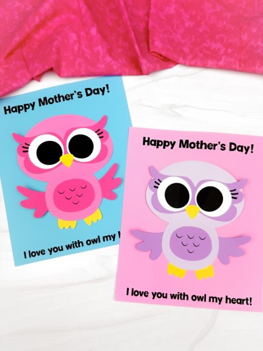 Cutest Mother's Day Owl Craft (Free Printable Template)