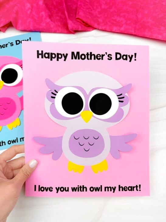 Cutest Mother's Day Owl Craft (Free Printable Template)