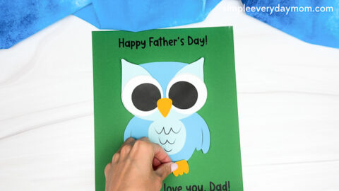 Easy Father's Day Owl Craft (Free Printable Template)