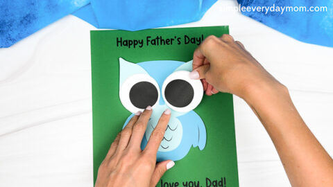 Easy Father's Day Owl Craft (Free Printable Template)