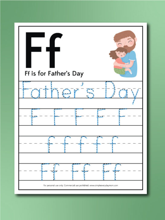 Free Printable Father's Day Worksheets For Kids