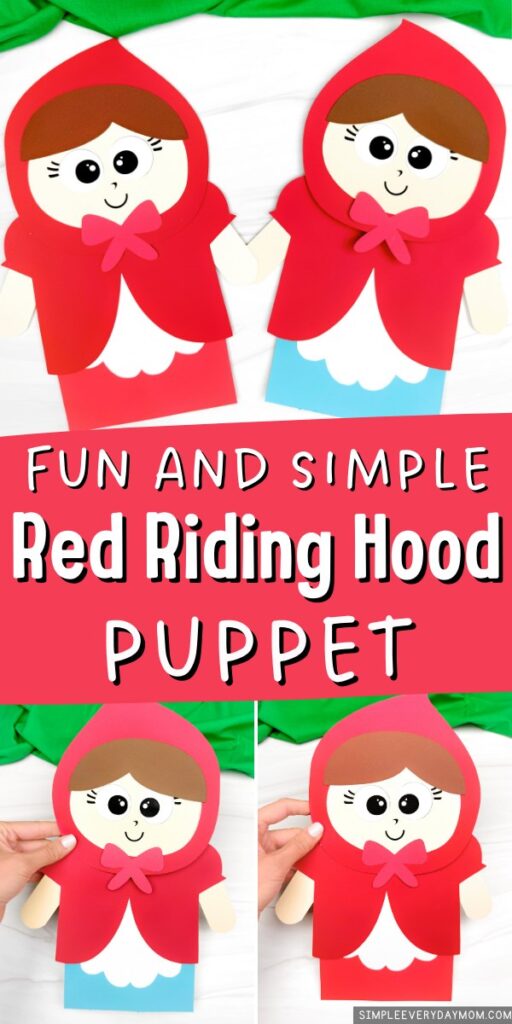 Little Red Riding Hood Puppet Craft (Free Template)
