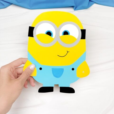 Minion Father's Day Card Craft (Free Template)