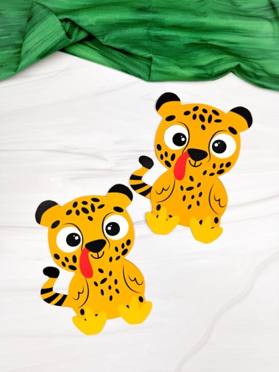 Cheetah Turkey Disguise Project For Kids (Free Template)