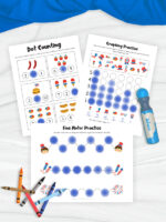 FREE Printable 4th of July Do a Dot Printables