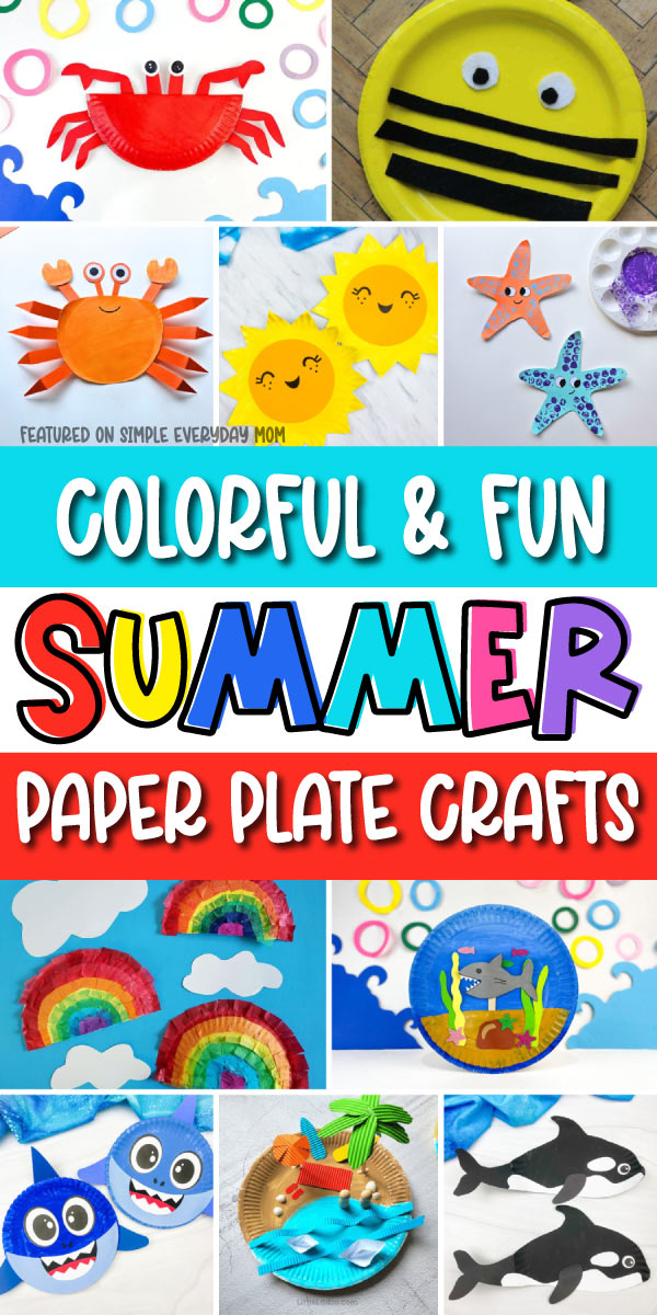 28 Colorful & Fun Paper Plate Summer Crafts For Kids
