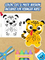 Cheetah Turkey Disguise Project For Kids (Free Template)