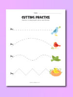 Free Printable Spring Cutting Practice Pages