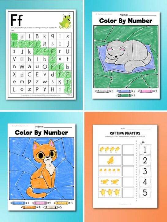 Toilet Paper Roll Dog Craft (Free Template)