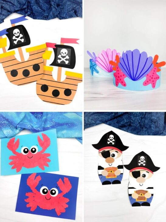 Simple Pirate Chest Craft For Kids(Free Template)