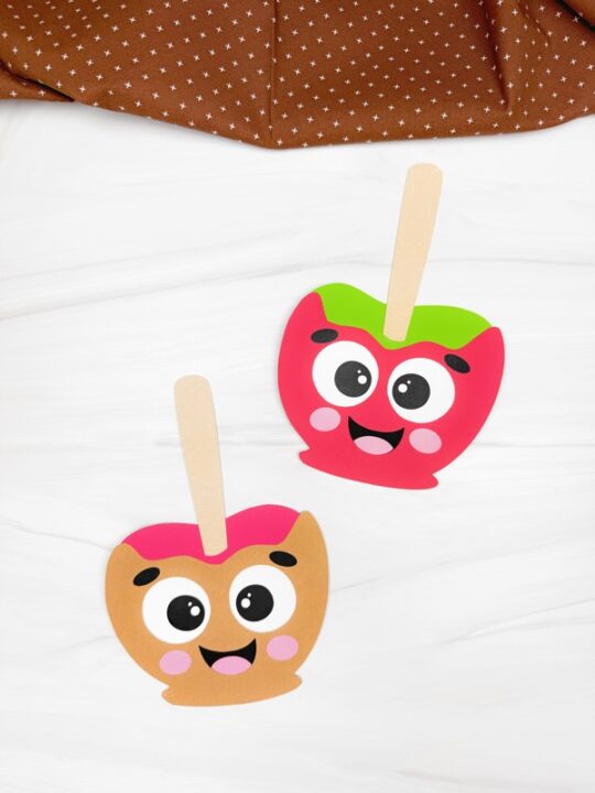Candy Apple Craft For Kids (Free PDF Template)