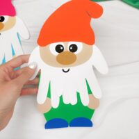 Gnome Handprint Craft For Kids (Free PDF Template)