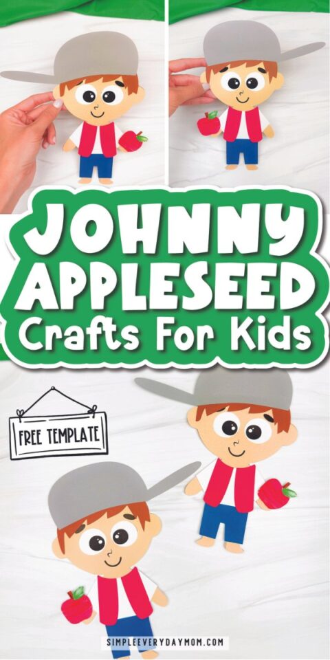 Johnny Appleseed Craft For Kids (Free PDF Template)