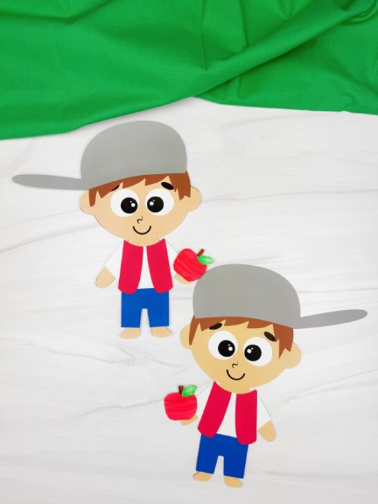 Johnny Appleseed Craft For Kids (Free PDF Template)