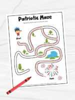 4th Of July Mazes For Kids [Free Printables]