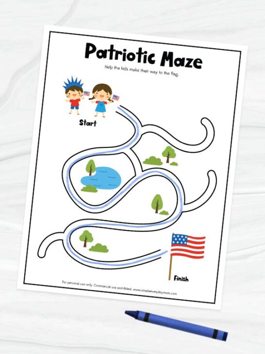 4th Of July Mazes For Kids [Free Printables]