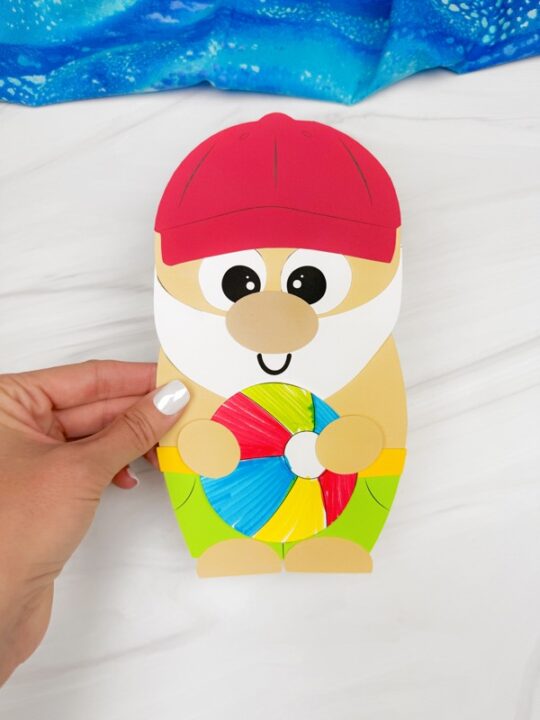 Summer Gnome Craft For Kids (Free PDF Template)