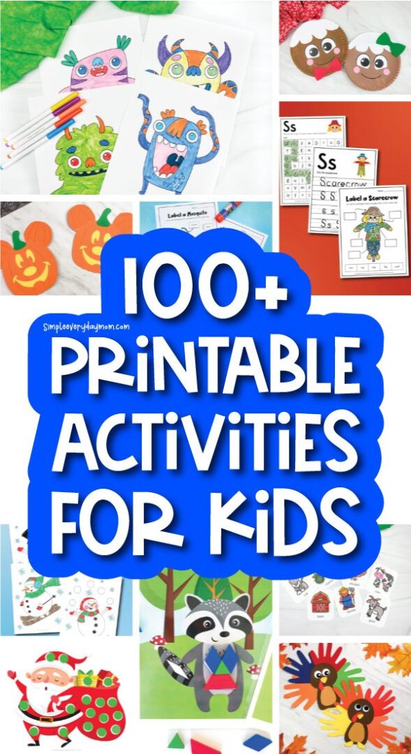 100+ Awesome Printable Activities For Kids - Simple Everyday Mom®