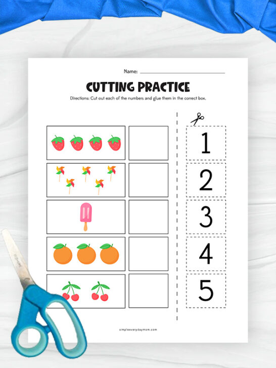 Free Printable Summer Cutting Activity Pages